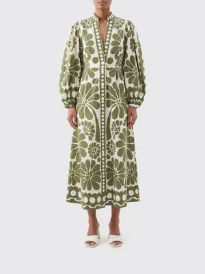 Farm Rio Palermo Cotton Chemisier Dress With Floral Print