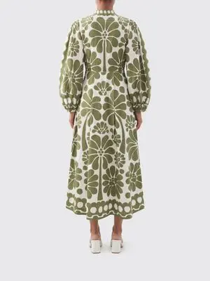 Farm Rio Palermo Cotton Chemisier Dress With Floral Print