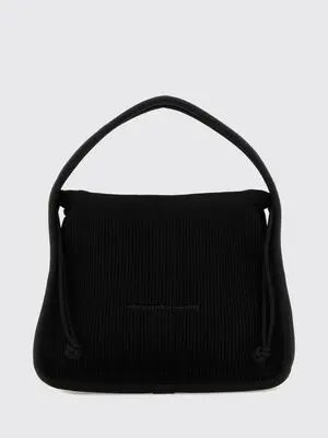 Alexander Wang Ribbed Drawstring Handbag - Black