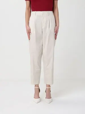 PT TORINO Classic Cotton Blend Trousers - White