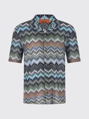 Missoni Casual Viscose Shirt With Zigzag Print