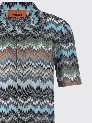 Missoni Casual Viscose Shirt With Zigzag Print