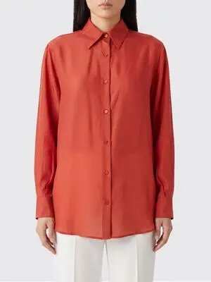 Momoni Classic Silk Shirt - Orange