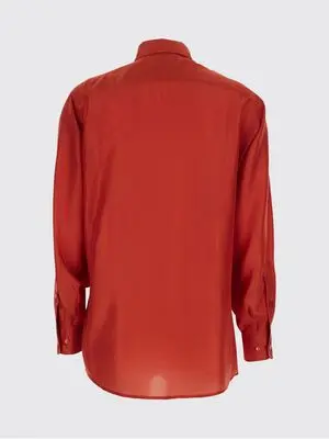 Momoni Classic Silk Shirt - Orange