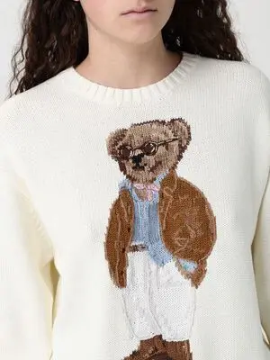 Polo Ralph Lauren Cotton Knit With Bear Logo