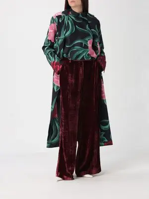 La DoubleJ Make An Exit Silk Blouse With Floral Print