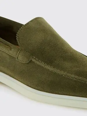 AURELIEN Suede Loafers - Olive