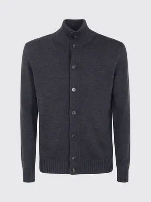 ZANONE Button-detailed High Neck Jumper - Grey