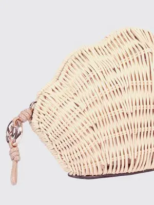 Michael Kors Shelly Rattan Clutch - Beige
