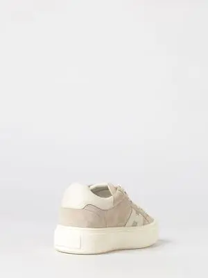 Hogan Platform Suede Lace-up Sneakers - Beige