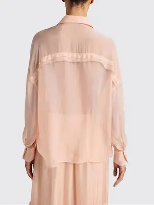 Momoni Silk Blend Shirt With Pintuck Detailing
