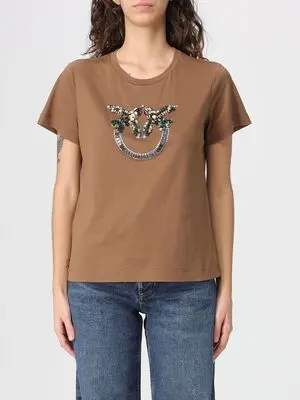Pinko T-shirt Colour - Brown
