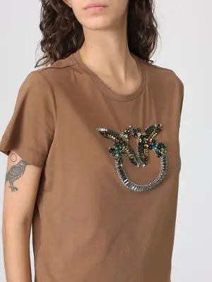 Pinko T-shirt Colour - Brown