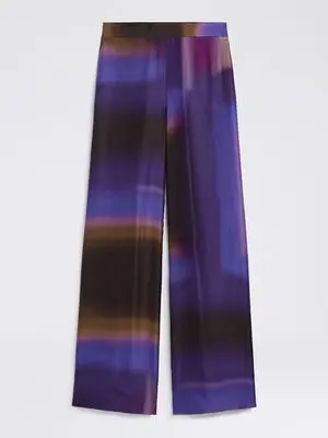 Momoni Palazzo Trousers In Printed Viscose