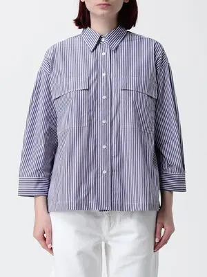 Brunello Cucinelli Striped Cotton Shirt - Blue