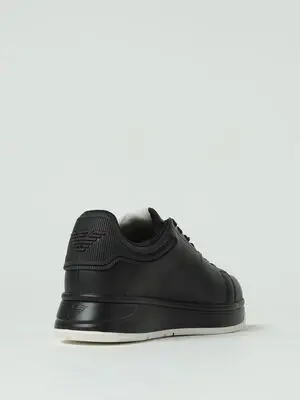 Emporio Armani Smooth Bovine Leather Low Top Sneakers