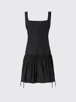 Pinko Enna Cotton Mini Dress With Square Neck