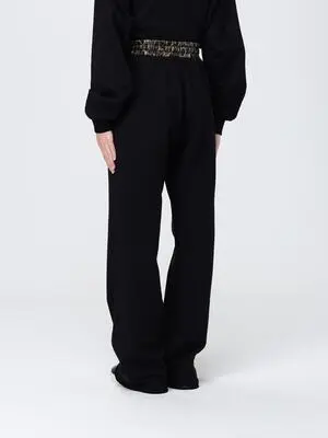 Just Cavalli Wide Leg Trousers With Drawstring Waist