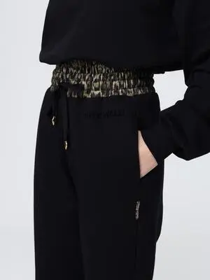 Just Cavalli Wide Leg Trousers With Drawstring Waist