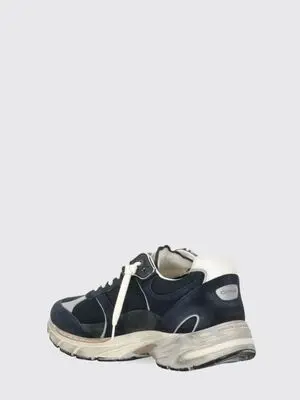 CRIME LONDON Fugitive 9094 Suede And Mesh Lace-up Sneakers