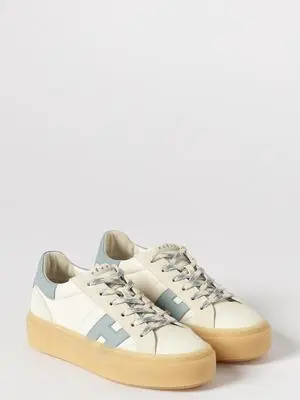 Hogan Crosswind Leather And Suede Lace-up Sneakers