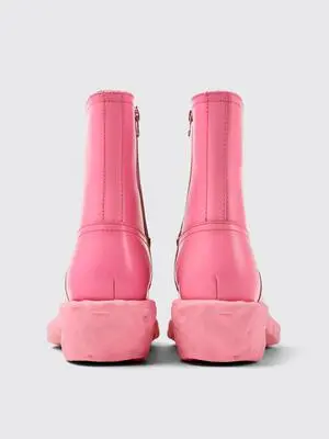 Camper Leather Zip-up Ankle Boots