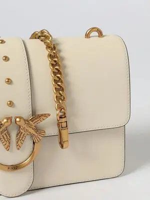 Pinko Chain Crossbody Bag - White