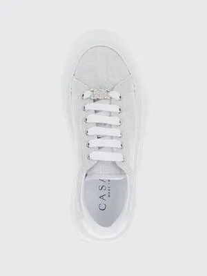 Casadei Nexus Lace-up Wedge Sneakers With Rubber Platform Sole