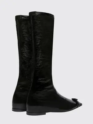 COURREGES Patent Leather Sockstyle Boots