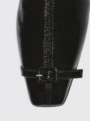 COURREGES Patent Leather Sockstyle Boots