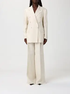 Tagliatore Double-breasted Linen Blend Suit - Beige