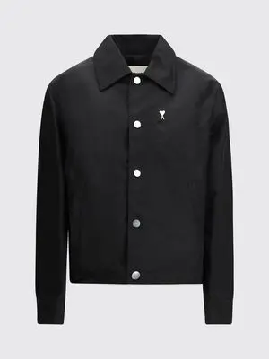 AMI Paris Nylon Overshirt - Black