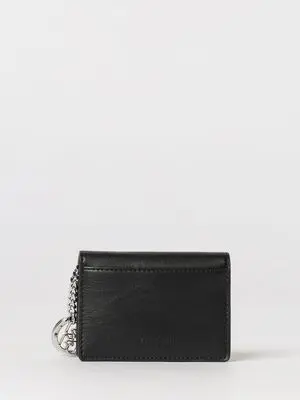 GANNI Recycled Leather Wallet With Dog Print