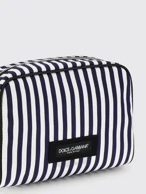 Dolce & Gabbana Striped Cotton Poplin Document Holder