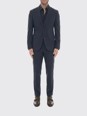 BOSS Single-breasted Dress In Virgin Wool - Blue