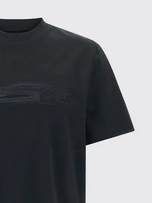 BOSS Cotton T-shirt With Logo - Blue