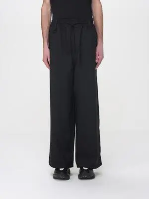 Y3 Stretch Technical Fabric Wide Leg Trousers - Black