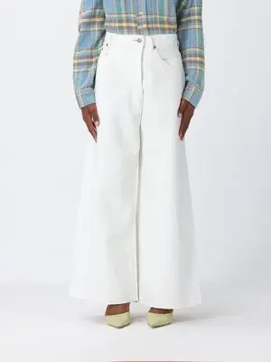 R13 Denim Bootcut Jeans - White