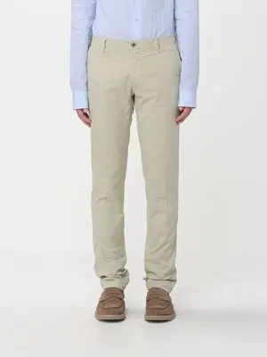 MASON'S Stretch Cotton Chino Trousers Green