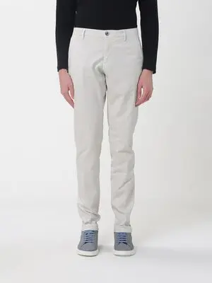 MASON'S Stretch Cotton Chino Trousers - Grey