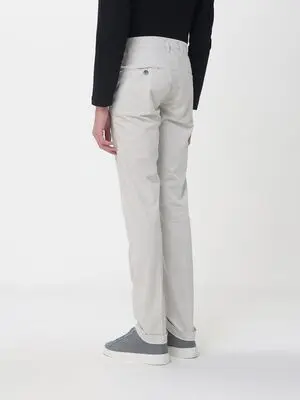 MASON'S Stretch Cotton Chino Trousers - Grey
