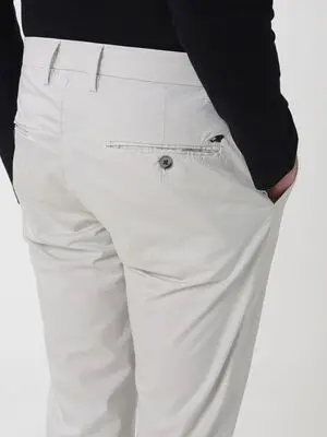 MASON'S Stretch Cotton Chino Trousers - Grey