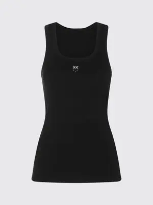 Pinko Ribbed Tank Top With Logo Detail