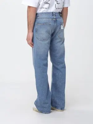 Off-White Flared Jeans In Cotton
