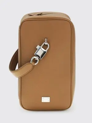 Dolce & Gabbana Lock Bag In Grained Leather - Brown