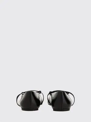FERRAGAMO Vara Nappa Leather Mary Jane Flats - Black
