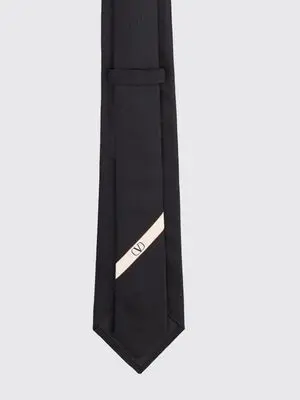 Valentino Garavani Vlogo Signature Silk Twill Neck Tie - Black