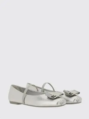 FERRAGAMO Vara Laminated Nappa Mary Jane Ballet Flats