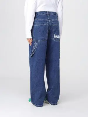 DISCLAIMER Wide Leg Denim Jeans