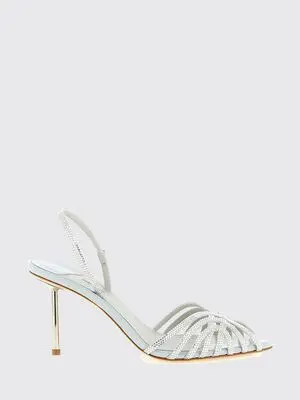 LE SILLA Leather Sandals With Crystal Embellishments